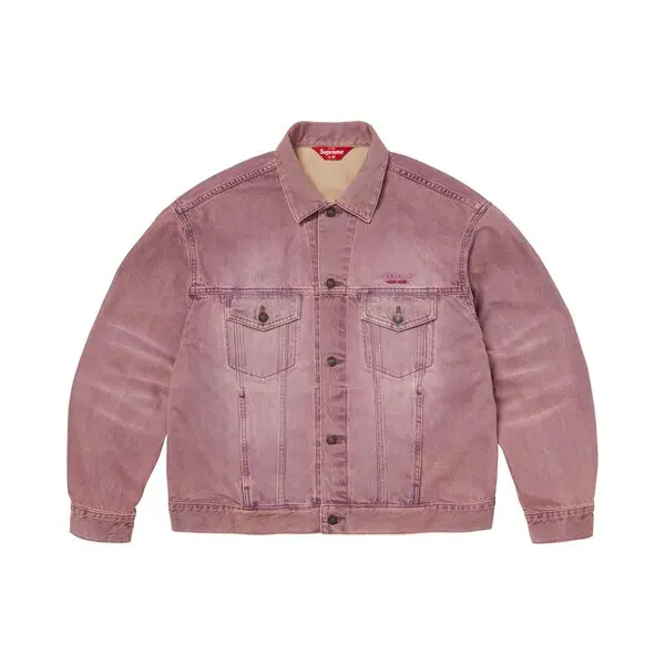 ジャケット・アウター Supreme Trucker Jacket Overdyed Purple Supreme Denim Trucker Jacket - Purple | Editorialist