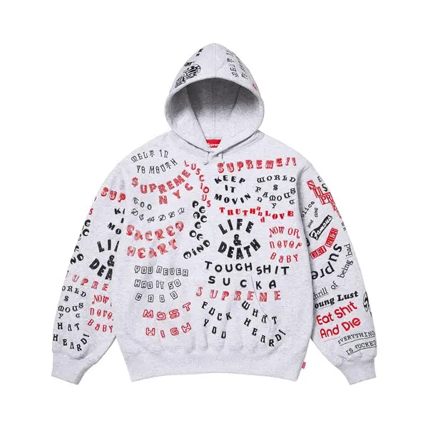 Supreme Hooded Sweatshirt - Grey