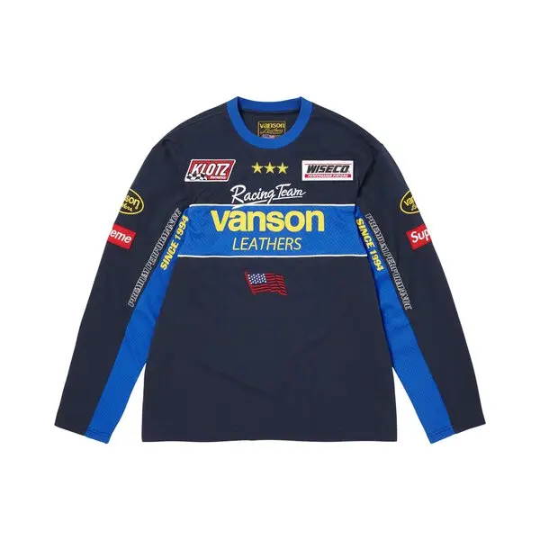 Supreme X Vanson Leathers Long-sleeve Top - Blue