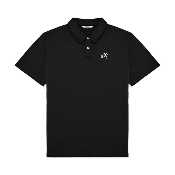 MALBON Fairway Polo T-shirt - Black