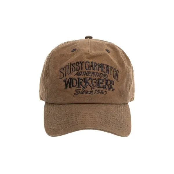 StÜssy Mid-depth Workgear Waxed Snapback