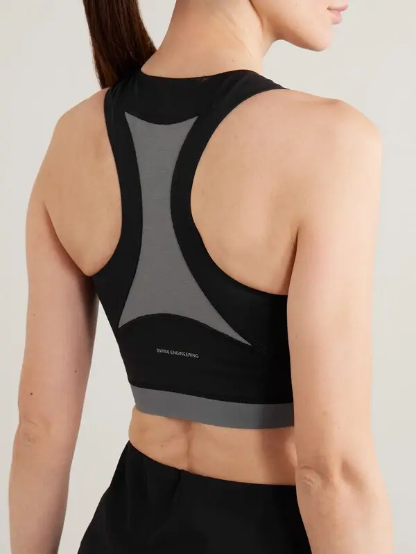 On Train 2-in-1 Cropped Top - Black