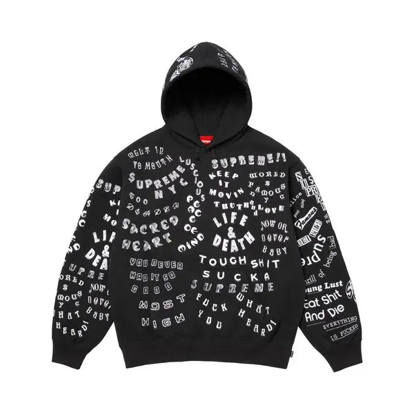 Supreme Hooded Sweatshirt - Black