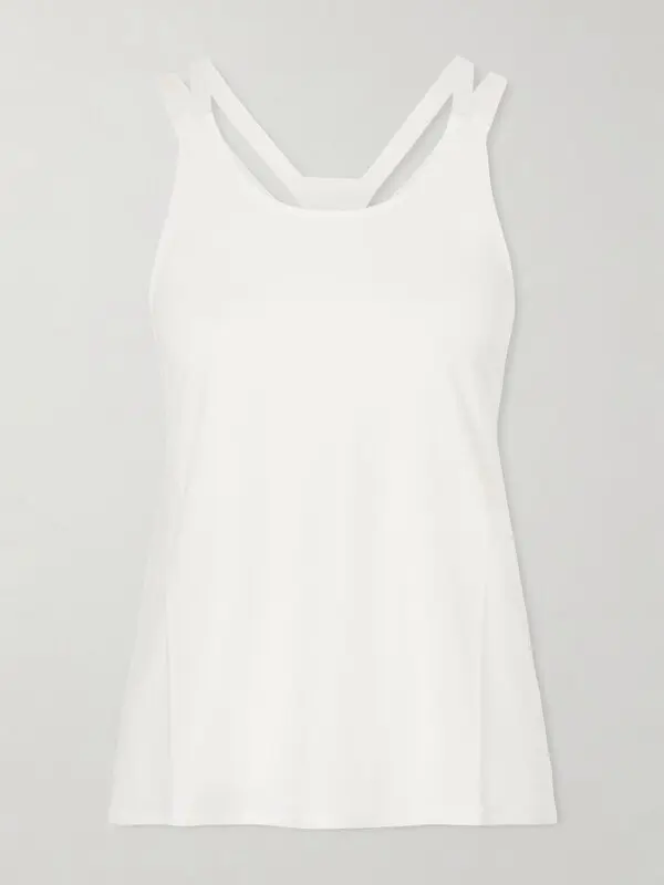 ERES Allyson Embroidered Stretch Jersey Tank Top - White
