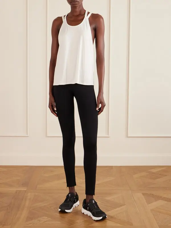 ERES Allyson Embroidered Stretch Jersey Tank Top - White