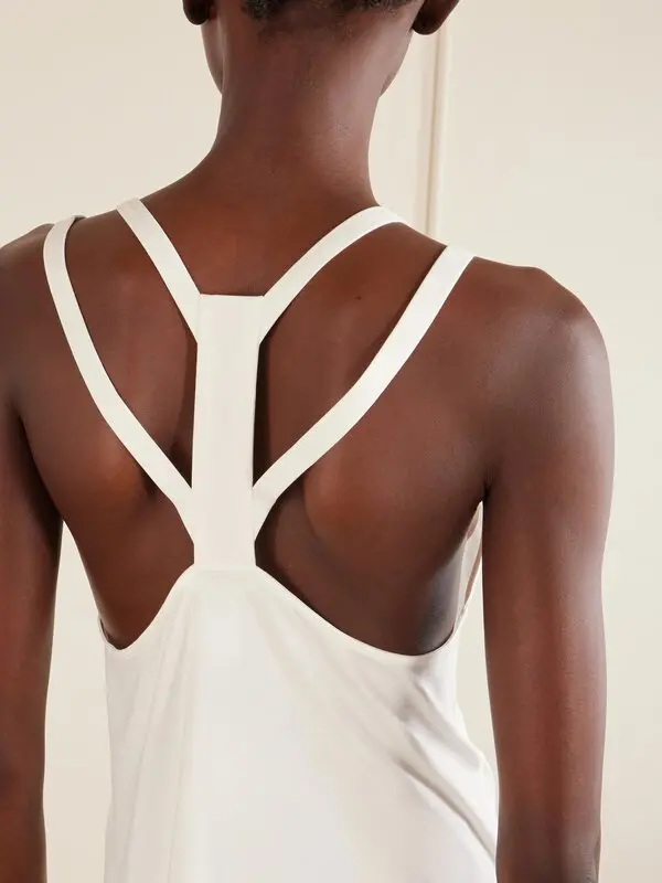 ERES Allyson Embroidered Stretch Jersey Tank Top - White