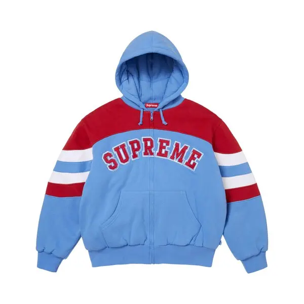 Supreme Hooded Zip-up Sweatshirt - Blue