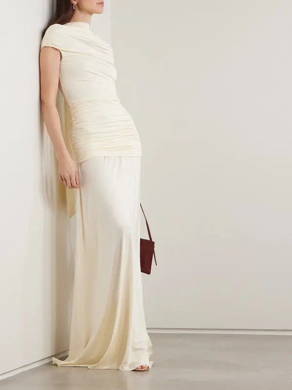knee length business casual dress Custom Silk Dress Charlotte