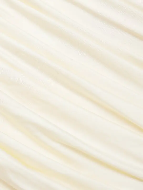 SELF-PORTRAIT Open-back Draped Maxi Dress - Yellow