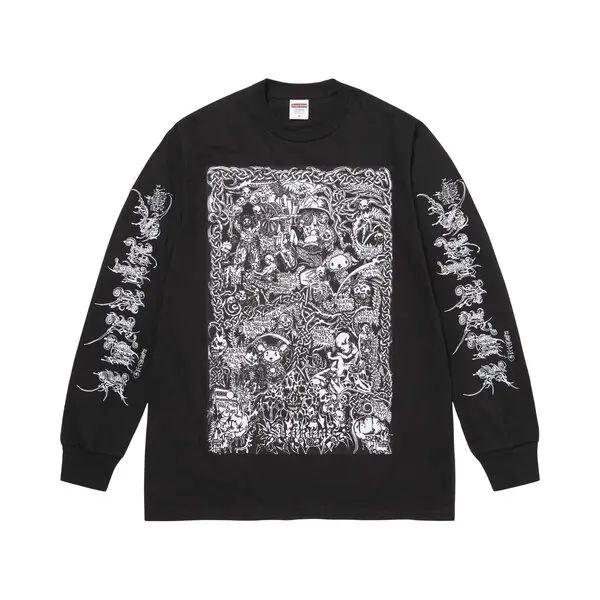 Supreme Long-sleeve Tee - Black