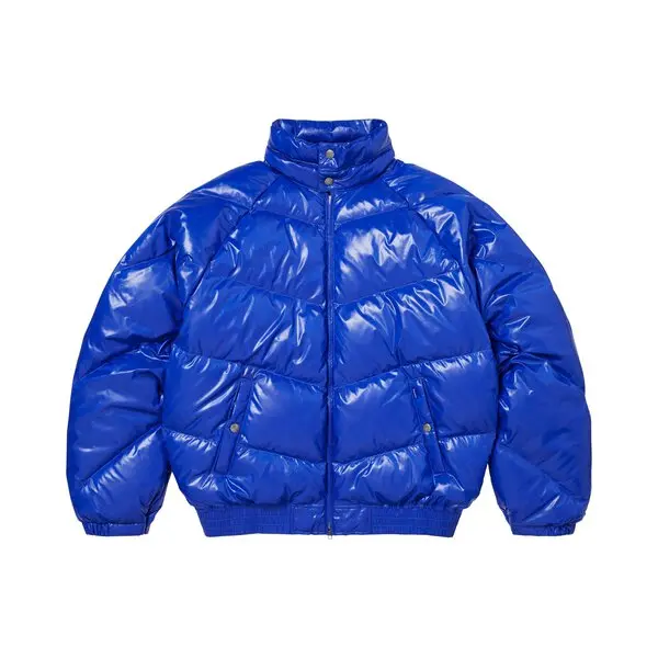 Supreme X Schott Lightweight Down Puffer Jacket - Blue