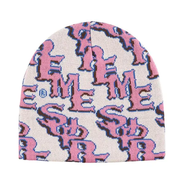 Supreme Slanted Gothic Outline Beanie - Tan
