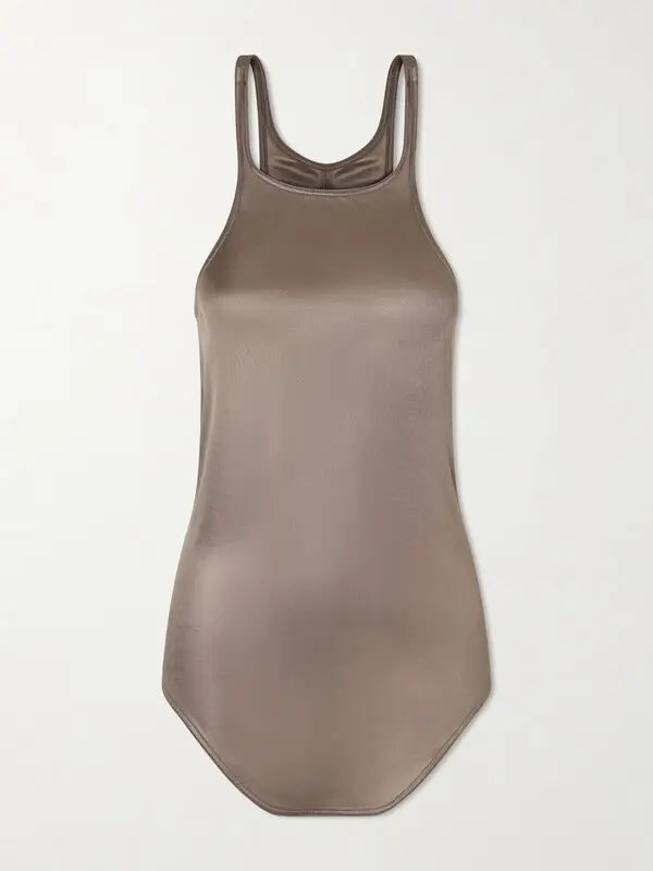 Rick Owens Metallic Jersey Tank - Gray