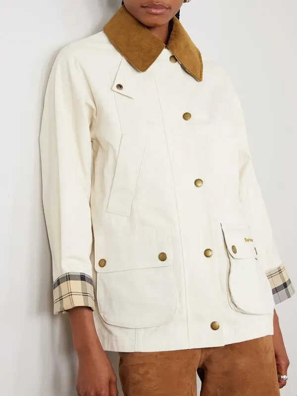 Barbour Modern Beadnell Waxed-cotton Jacket - Neutrals