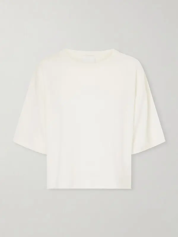 ALLUDE Cashmere Sweater With Draped Sleeves - Neutrals