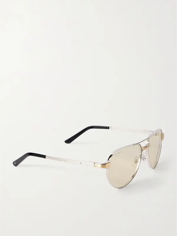Cartier Santos De Aviator-style Sunglasses