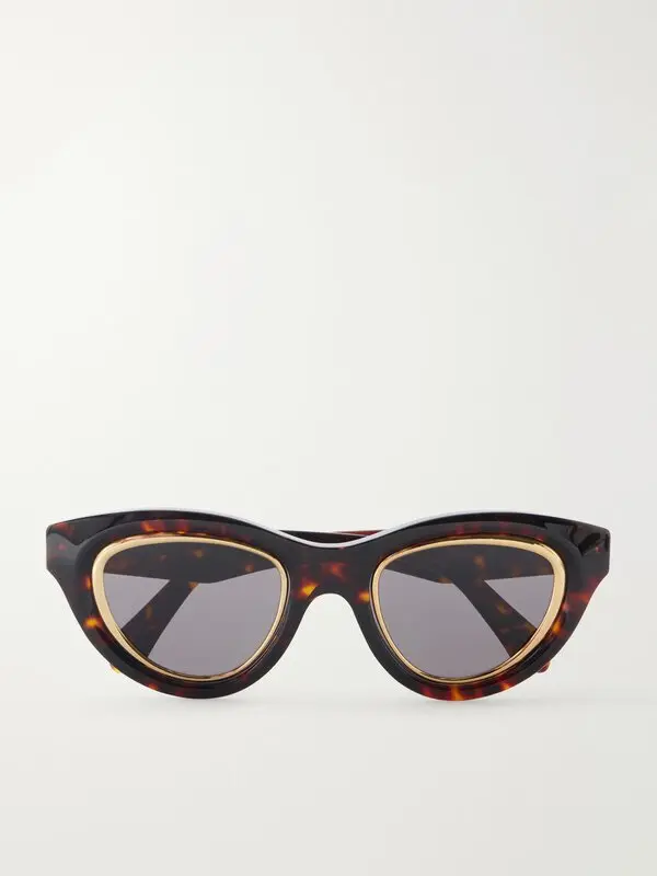 Loewe Anagram Cat-eye Sunglasses - Tortoiseshell