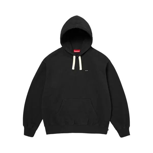 Supreme Small Box Drawcord Hooded Sweatshirt - Black