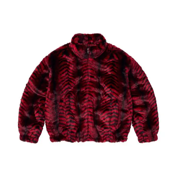 Supreme Faux Fur Windstopper Bomber Jacket - Red