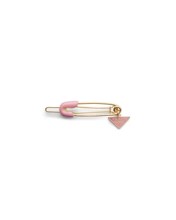 Prada Metal Hair Clip - Pink