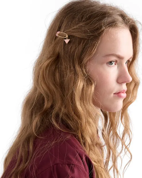 Prada Metal Hair Clip - Pink