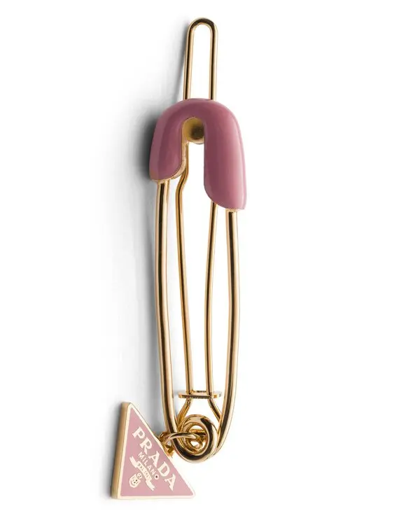 Prada Metal Hair Clip - Pink