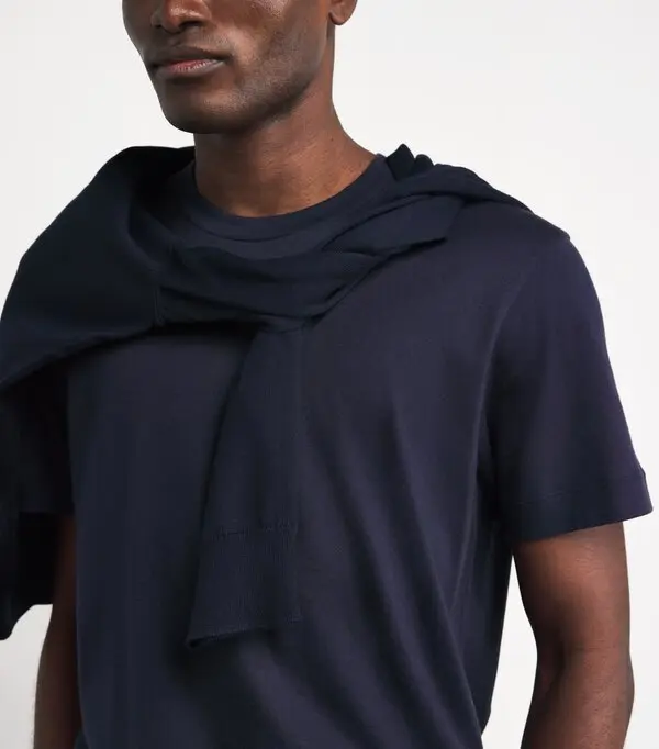Sunspel Cotton-silk-cashmere T-shirt