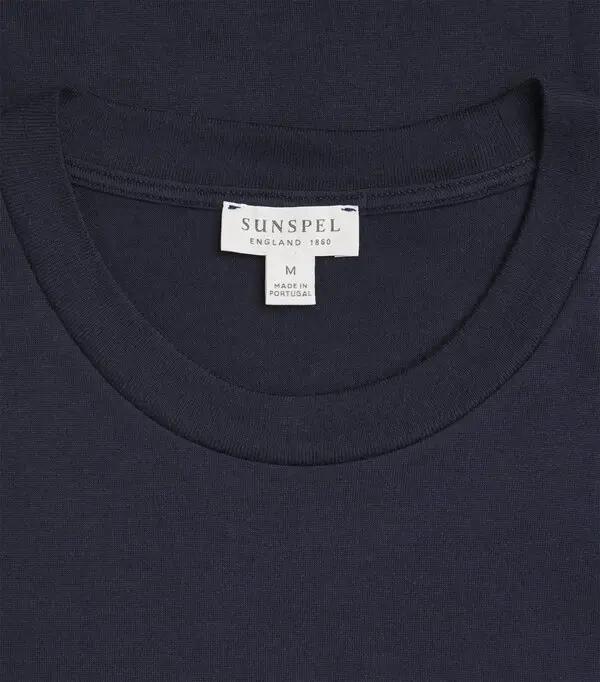 Sunspel Cotton-silk-cashmere T-shirt