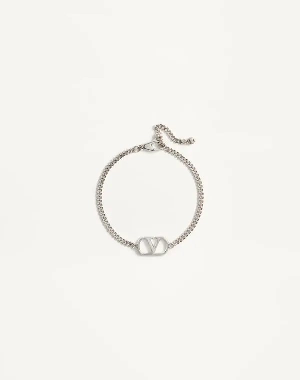 Valentino Garavani Vlogo Signature Metal Bracelet - Transparent