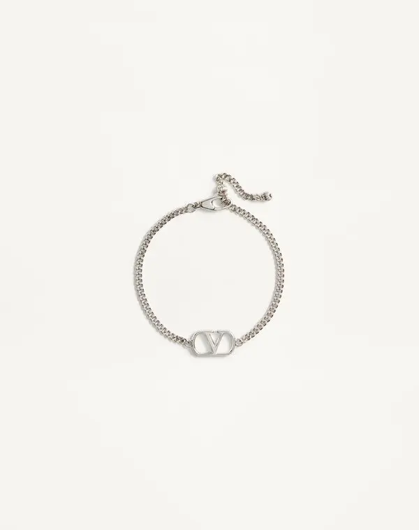 Valentino Garavani Vlogo Signature Metal Bracelet - Transparent