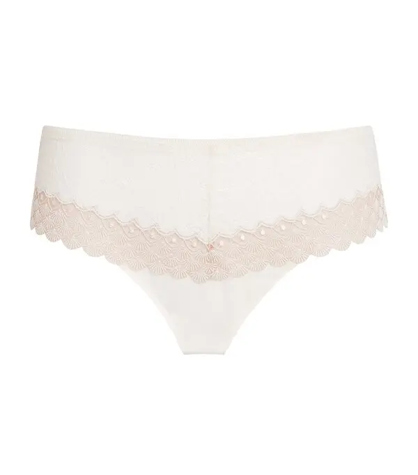 Simone Perele Shorty Radieuse Brazilian Briefs - White