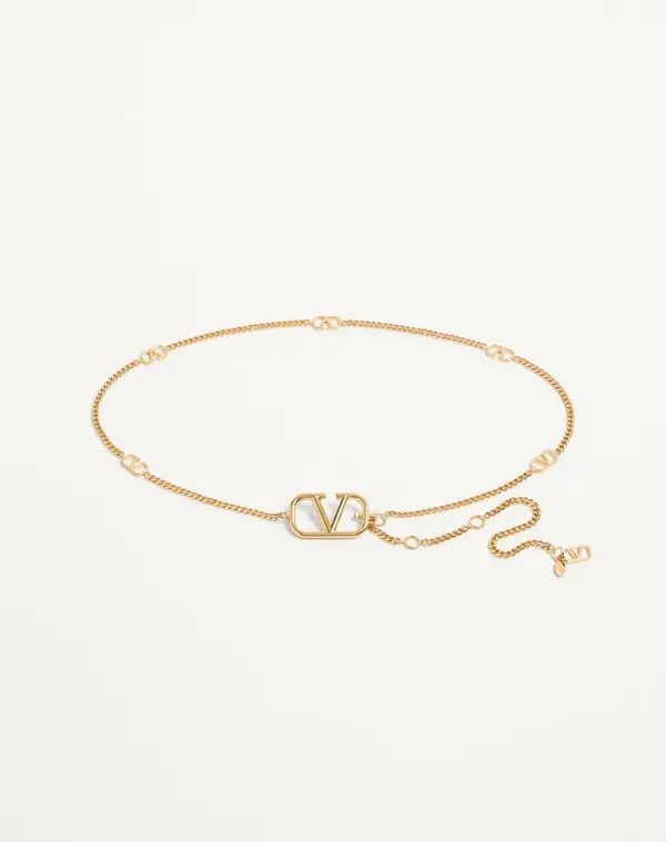 Valentino Garavani Vlogo Signature Chain Belt - Gold