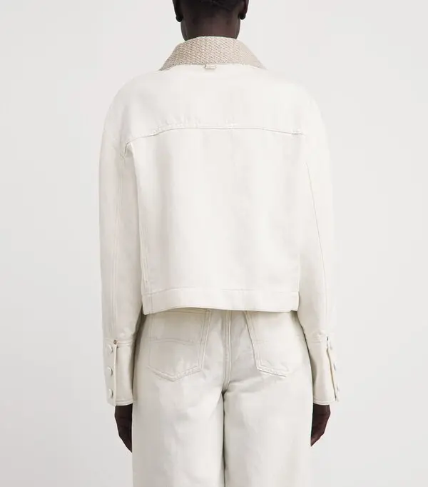 Agnona Cotton-linen Denim Jacket