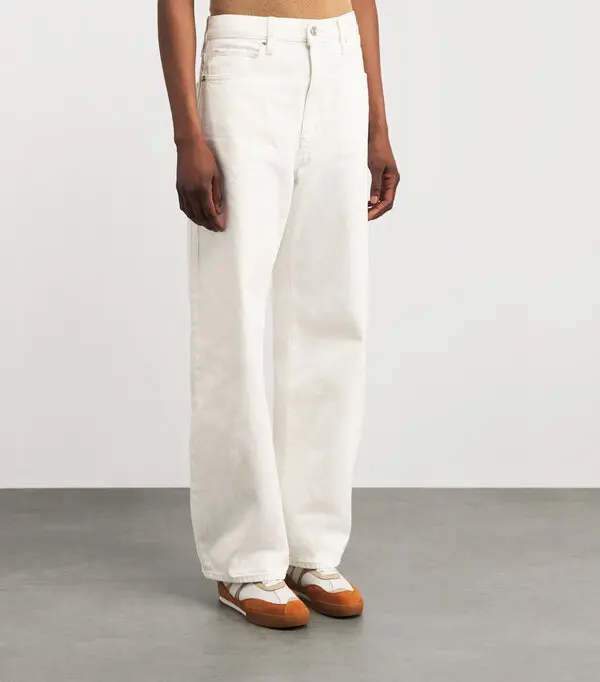 FRAME Bow Barrel Leg Jeans - Ivory