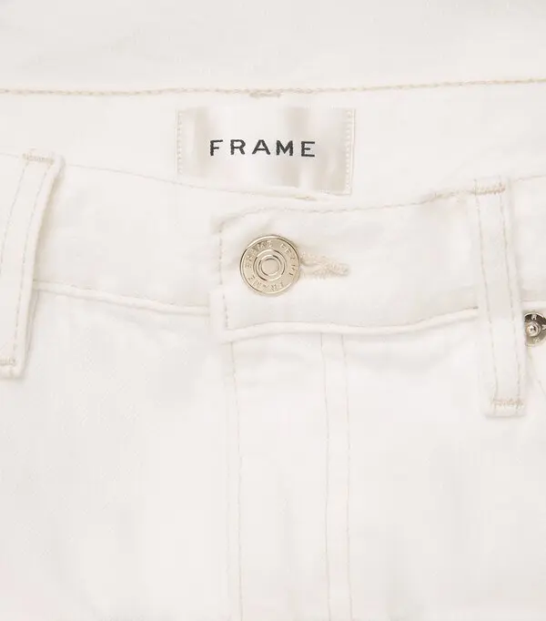 FRAME Bow Barrel Leg Jeans - Ivory