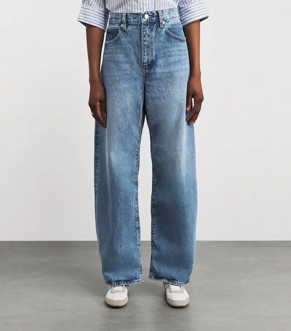 FRAME Bow Barrel Jeans - Blue