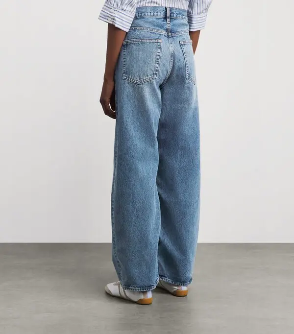 FRAME Bow Barrel Jeans - Blue