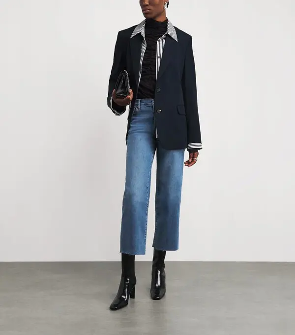 FRAME The Mellow Slim Wide-leg Jeans - Blue