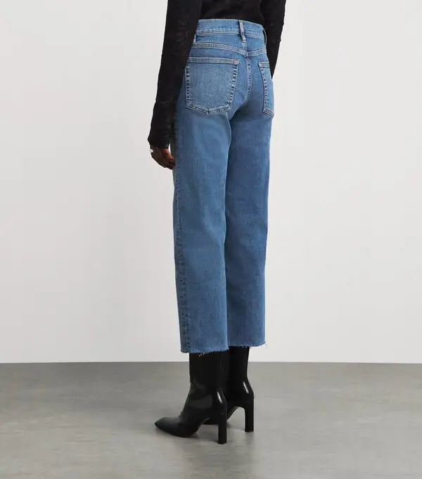 FRAME The Mellow Slim Wide-leg Jeans - Blue