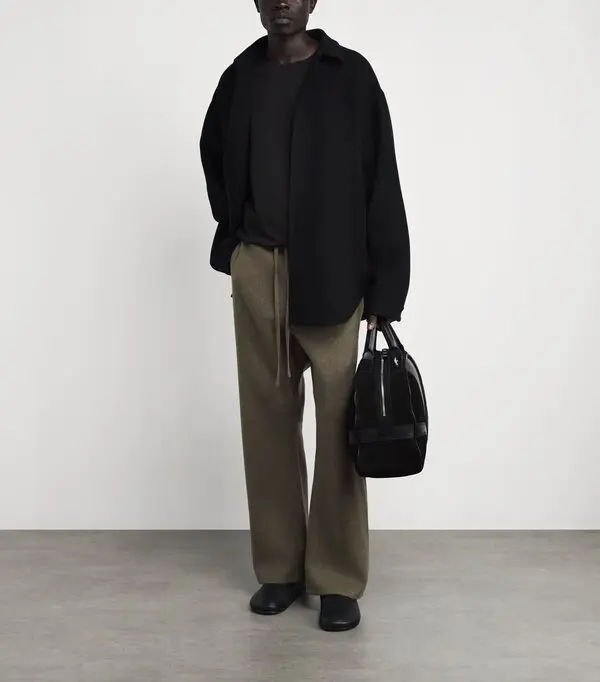 Fear Of God Wool-cashmere Flared Sweatpants