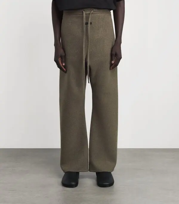 Fear Of God Wool-cashmere Flared Sweatpants
