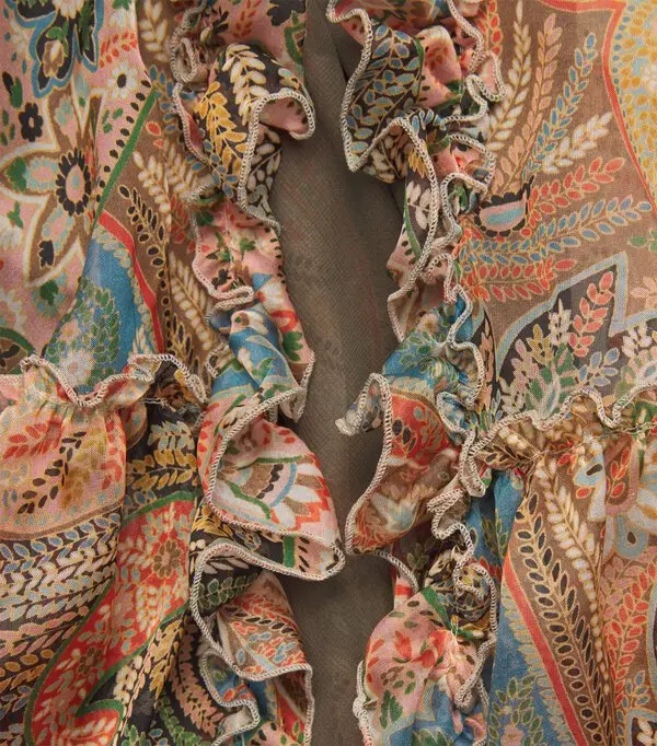 Etro Printed Maxi Silk Skirt - Red