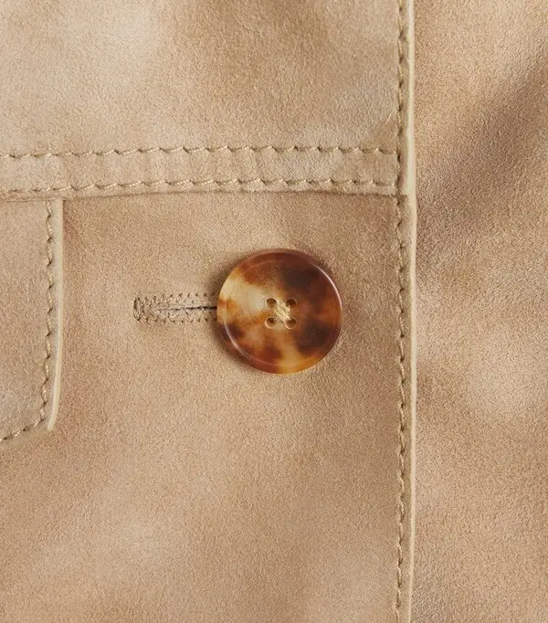 Lafayette 148 New York Suede Belted Jacket