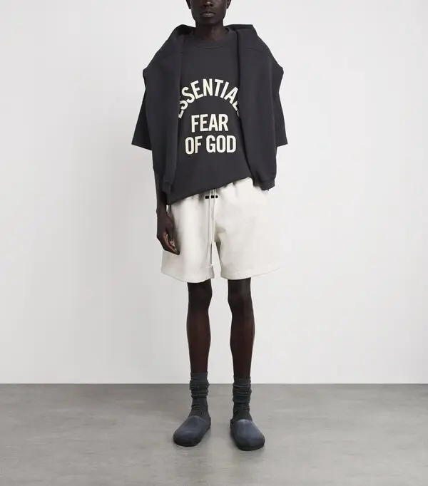Fear Of God Oversized Logo Campus T-shirt - Black