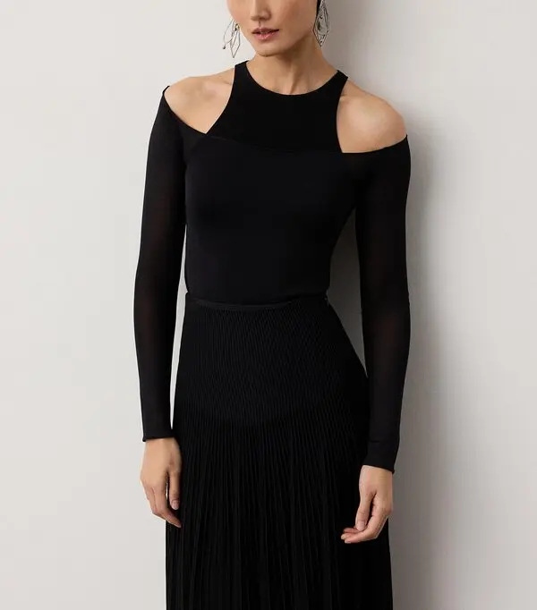 Ralph Lauren Mulberry Silk Maxine Top