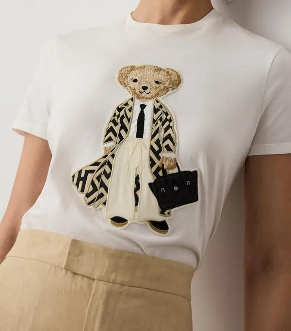 Ralph Lauren Cotton Polo Bear T-shirt - Neutral
