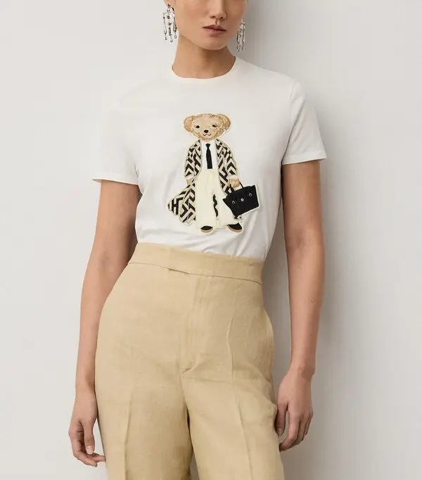 Ralph Lauren Cotton Polo Bear T-shirt - Neutral