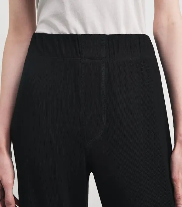 Eterne Cotton-modal Blend Jersey Sweatpants - Black