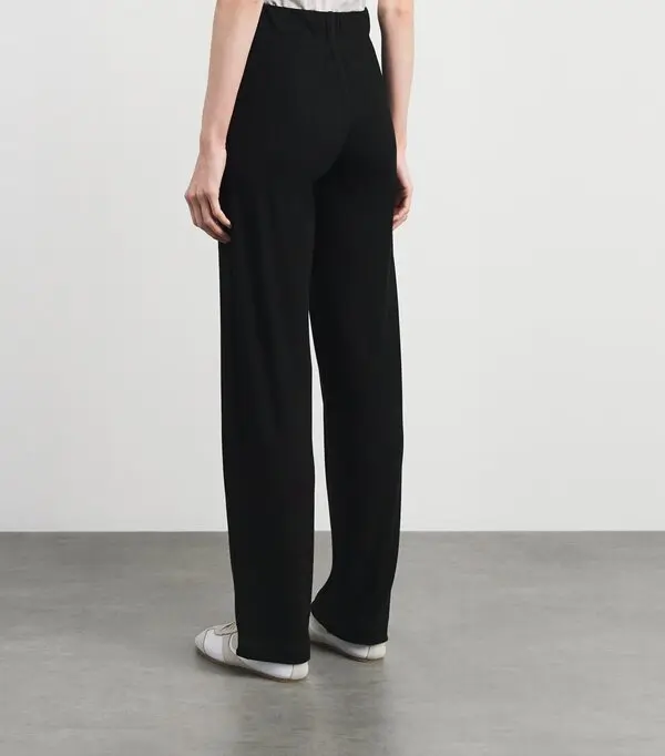 Eterne Cotton-modal Blend Jersey Sweatpants - Black