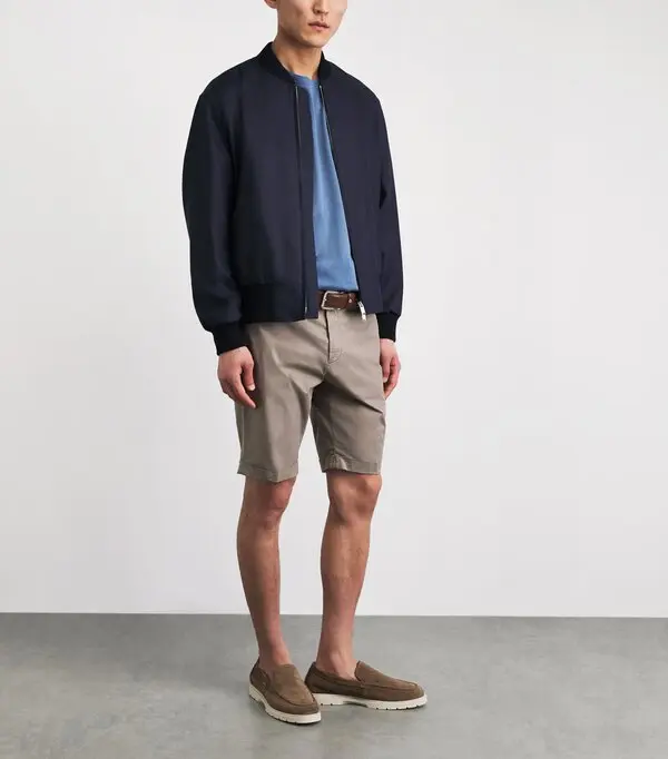 Corneliani Cotton Crew-neck T-shirt - Navy